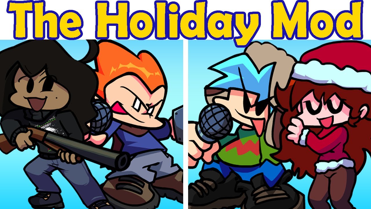 Friday Night Funkin' VS The Holiday Mod FULL WEEK (FNF Mod/VS GF, Daddy ...