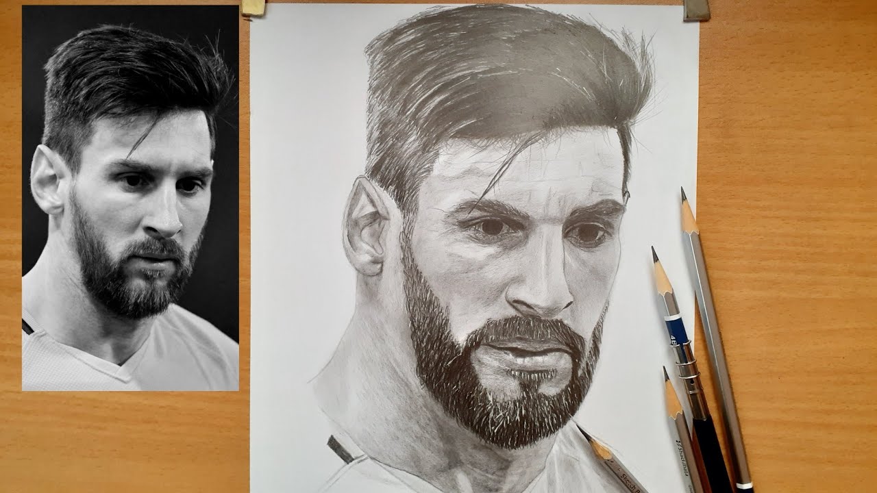 lionel messi Drawing for beginners | part 2 - YouTube
