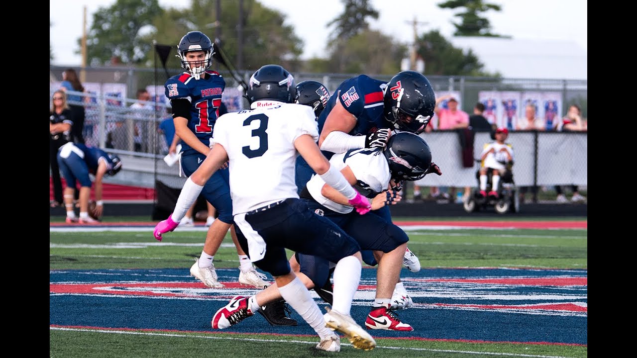 Lineman Charlie Riddle #73 Heritage Patriots sacks back to BACK! - YouTube