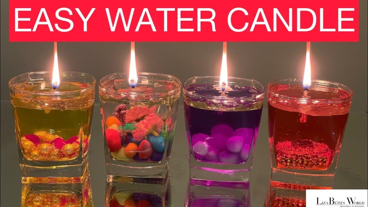 DIY Water Candles | Making Candles With Water | How to Make Water ...