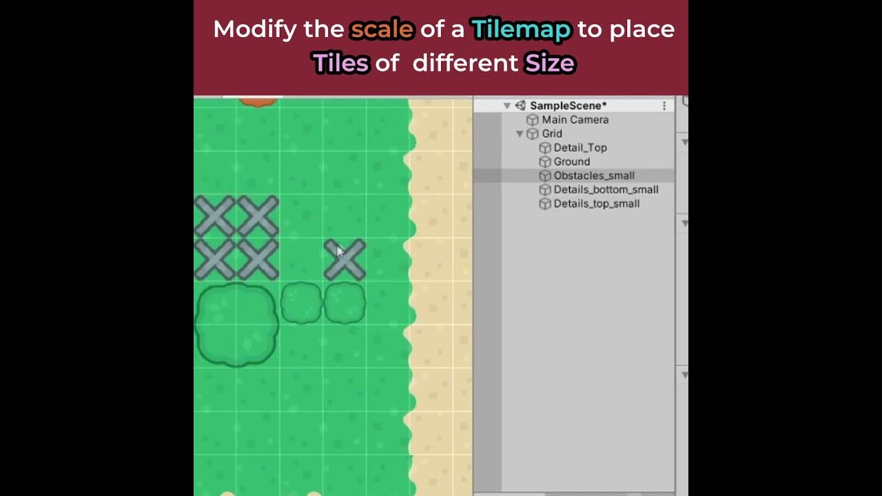 Placing Tiles of different Size on a Tilemap in Unity 2D - YouTube