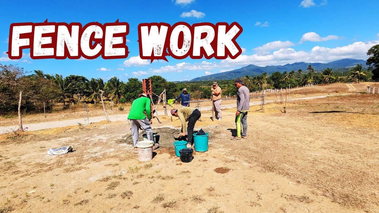 Working our fence before leaving Philippines - Fence Project - YouTube