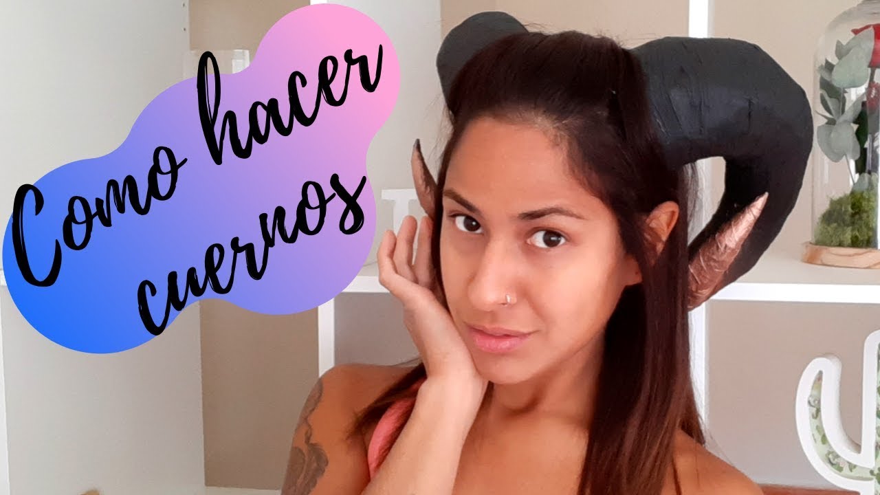 COMO HACER CUERNOS/DIY - YouTube