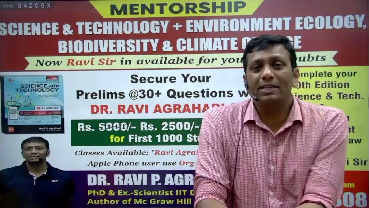 MENTORSHIP OF SCIENCE & TECHNOLOGY AND ENVIRONMENT | UPSC 2026 - 2027 ...