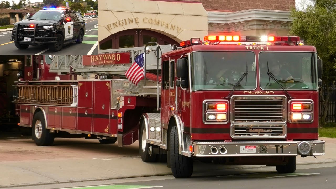 Hayward Fire Dept. Truck 1 & Hayward Police Dept. Chevrolet Tahoe ...