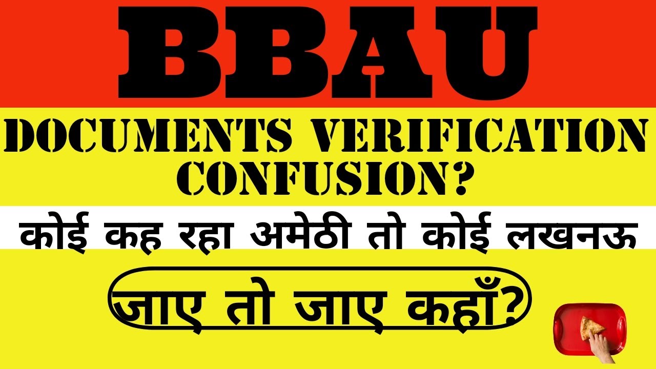 BBAU DOCUMENTS VERIFICATION | Q/A | BBAU LUCKNOW ADMISSION 2023 | - YouTube