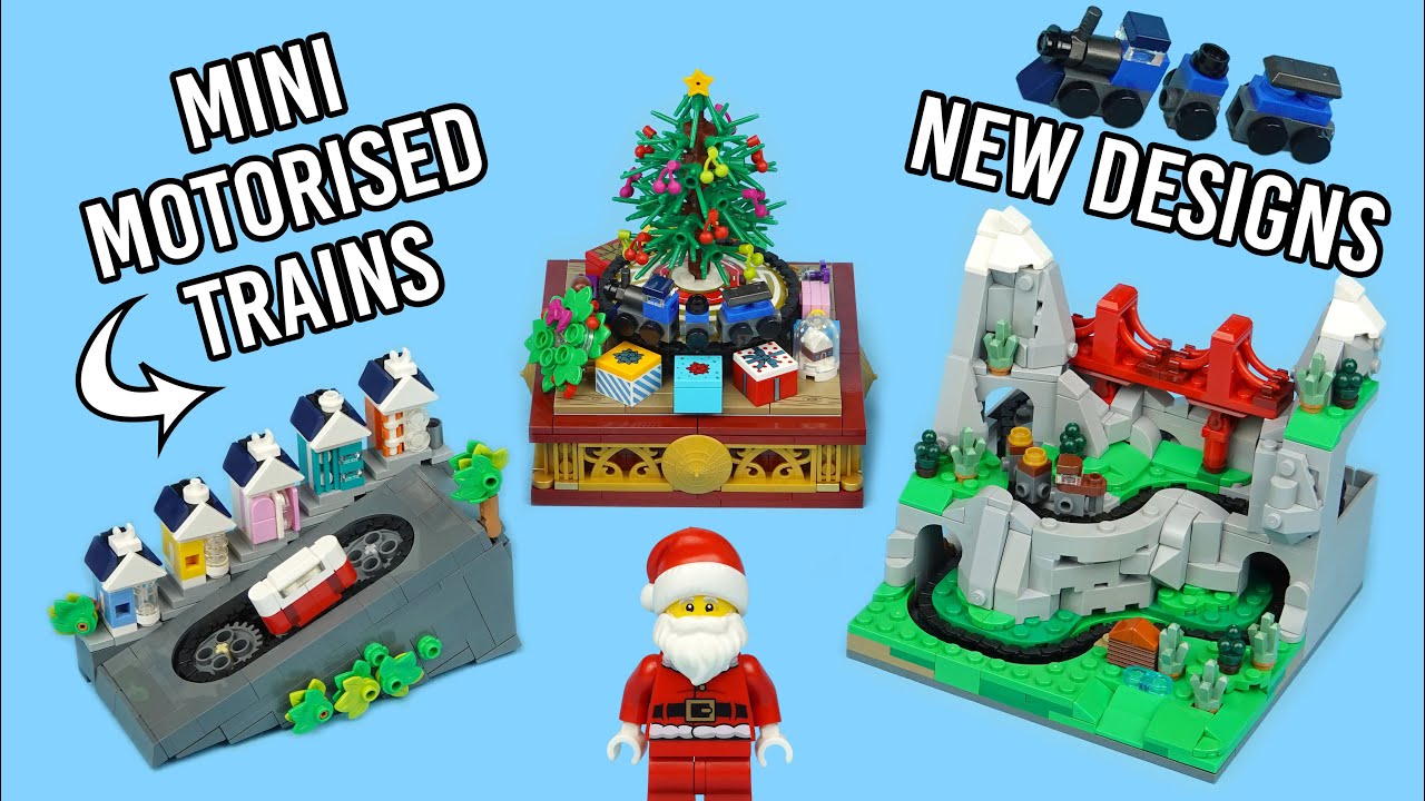 Working LEGO Mini Train System - New Designs! 🚋🎄🏔 - YouTube