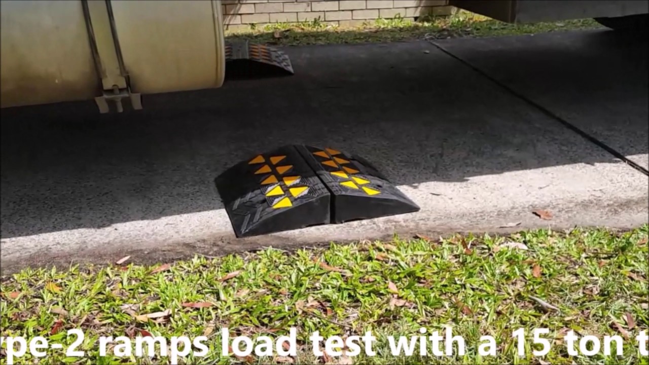 JLC rubber car ramp load test - YouTube