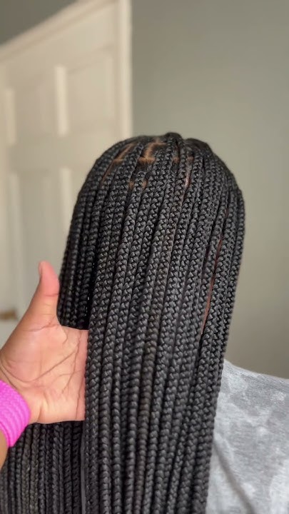 Smedium Knotless Braids Waist Length 🩷💜 Smedium Knotlessbraids Youtube