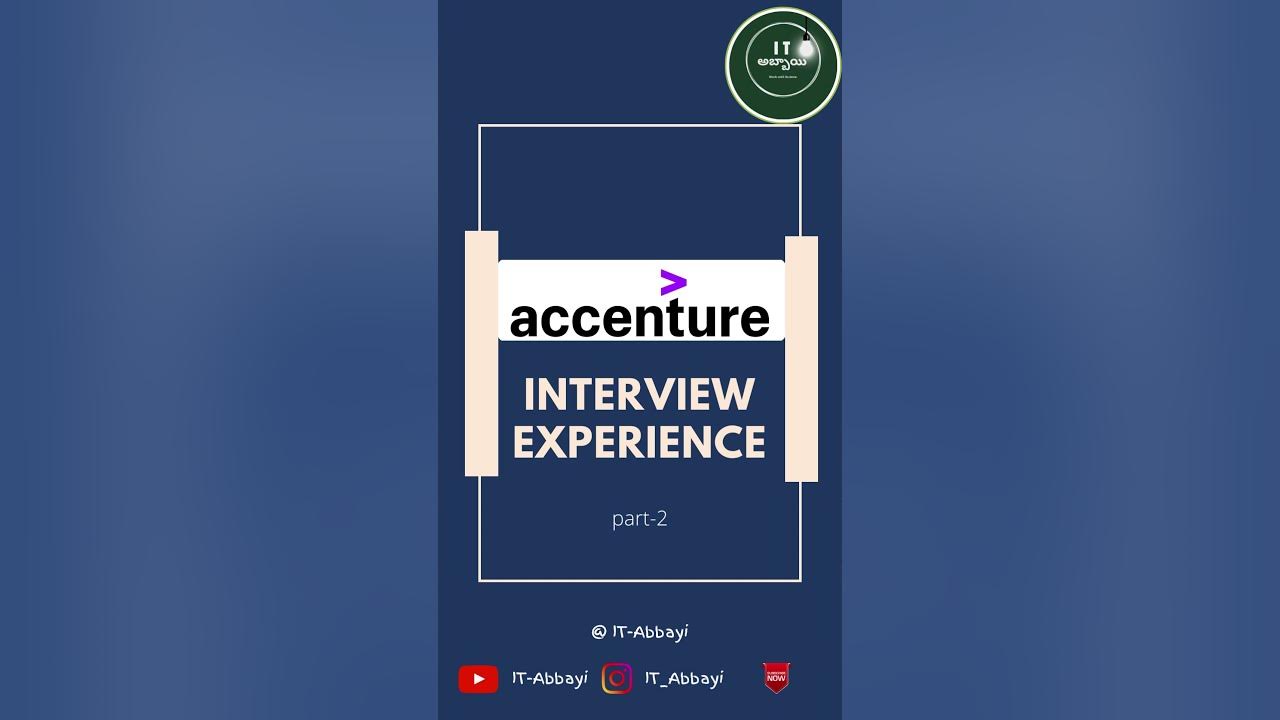 Accenture Interview Experience part 2 #accenture #interview #experience | Interview Questions # ...