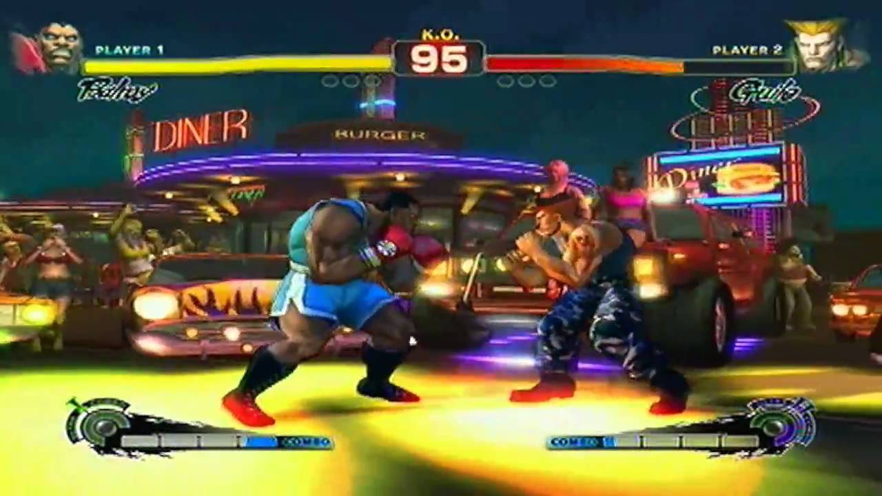 Super Street Fighter IV Balrog combo video Gigaton Punch! - YouTube
