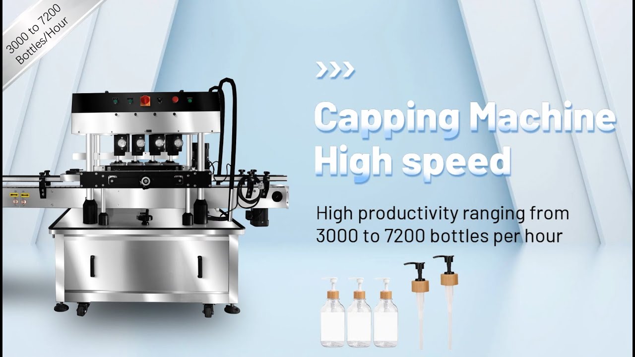 Nenosun Automatic High Speed capping machine plastic glass bottle gel ...