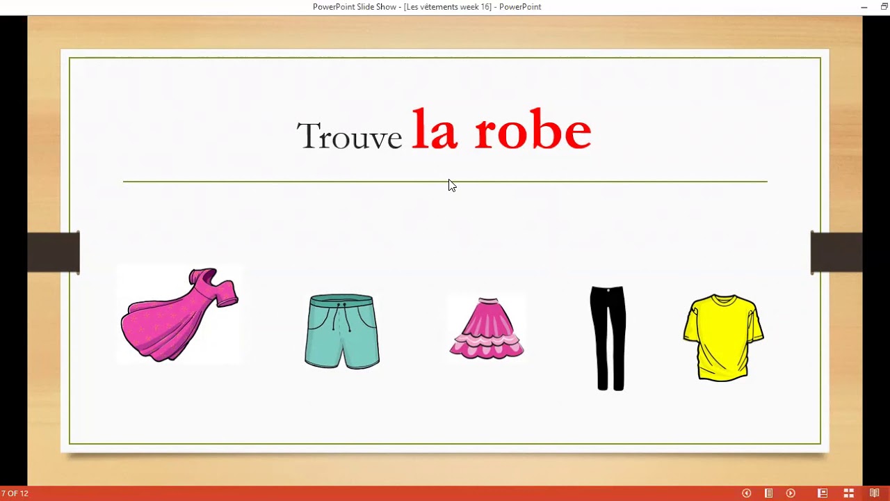 Les vetements exercices - YouTube
