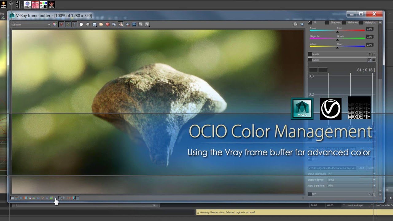OCIO & LUT Color Management in Vray for Maya - YouTube