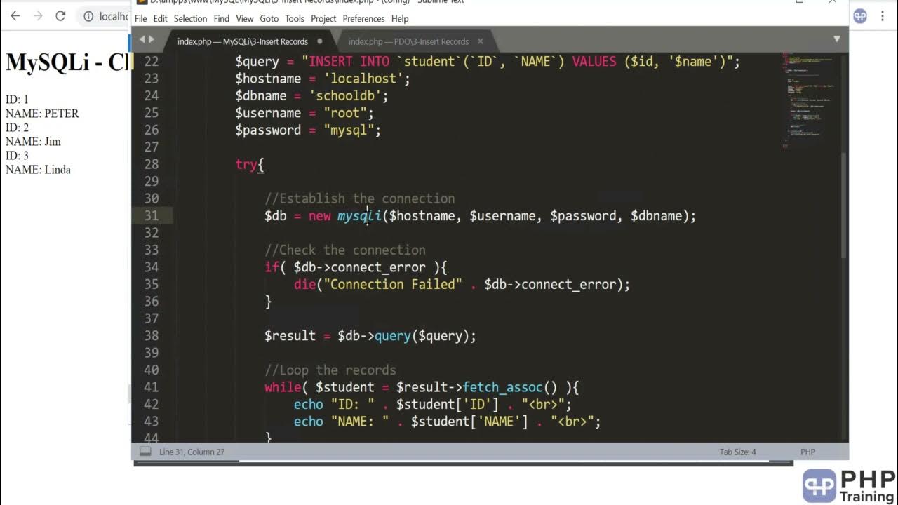 Full stack web developer course | lesson - 19 | (Part-4) | MySQL with MySqli - YouTube