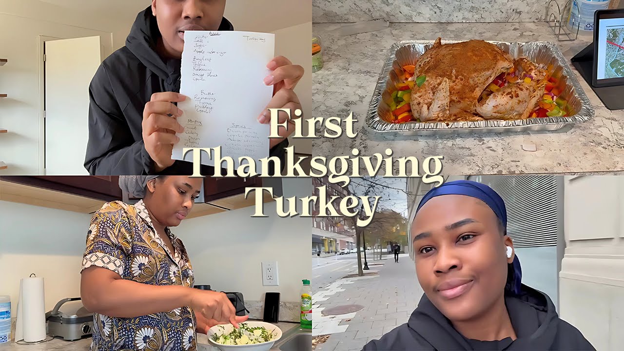 I Cooked My First Thanksgiving Turkey | Vlog - YouTube