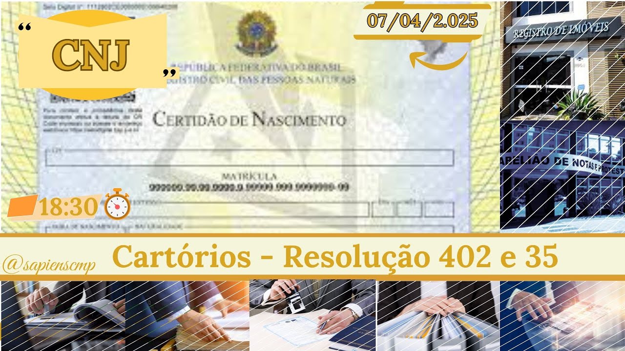 ENAC - Resoluções 402 e 35 CNJ - YouTube