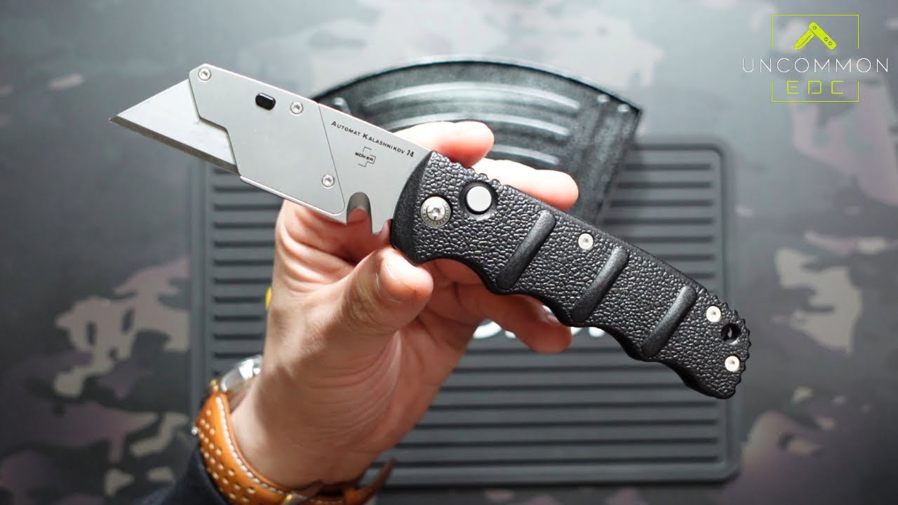 Boker Kalashnikov - An Automatic Box Cutter? - YouTube