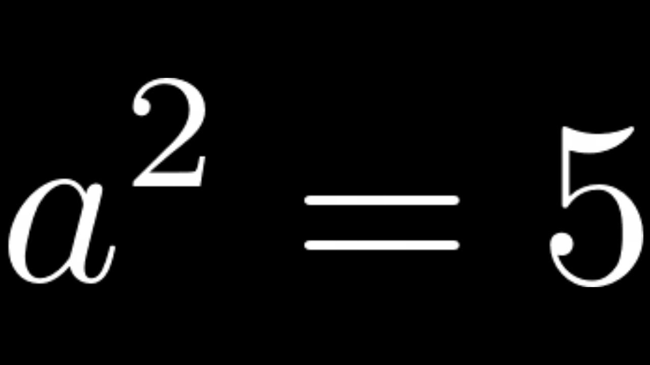 Use The Square Root Property To Solve The Quadratic Equation A 2 5 use-the-square-root-property-to-solve-the-quadratic-equation-a-2-5