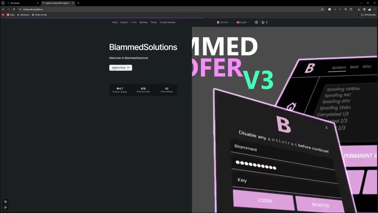 THE BEST *HWID SPOOFER* EVER "BLAMMEDSOLUTIONS | ALL GAMES + TPM BYPASS ...