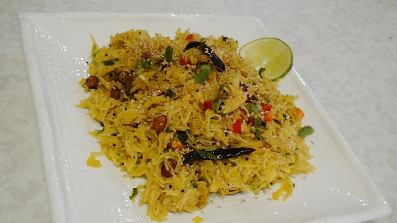 Savory Vermicelli Recipe- Thin Noodles - Sevai Upma - Indian Recipes by ...
