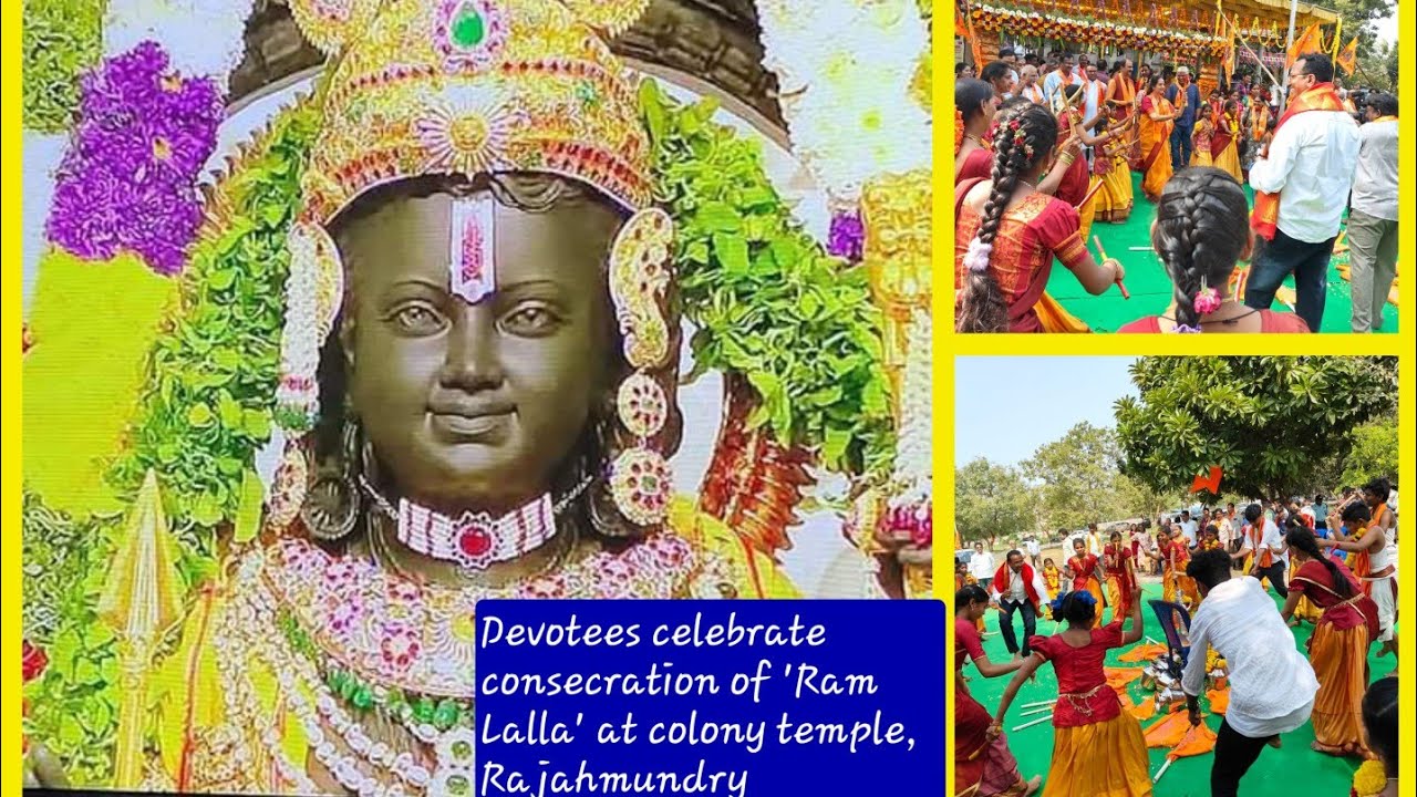 Shri Ram consecration at ONGC Colony Temple, Rajahmundry, Andhrapradesh ...