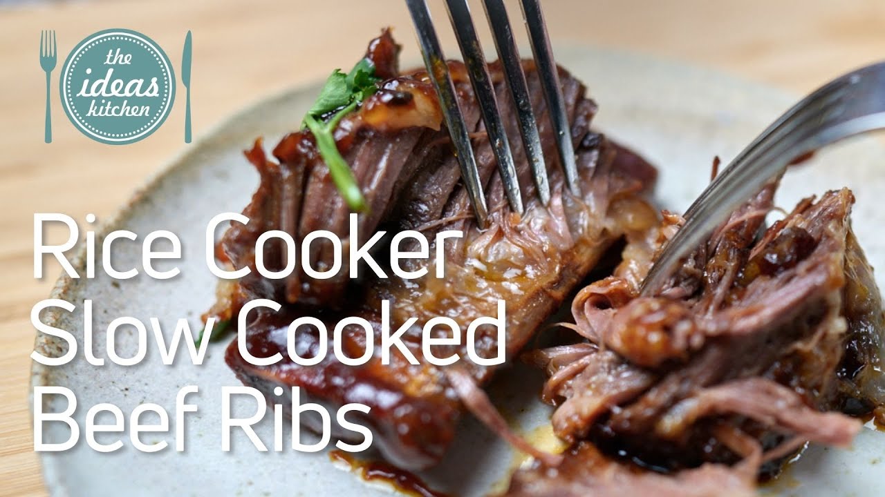 Making Slow Cooked Beef Ribs in a Rice Cooker - YouTube