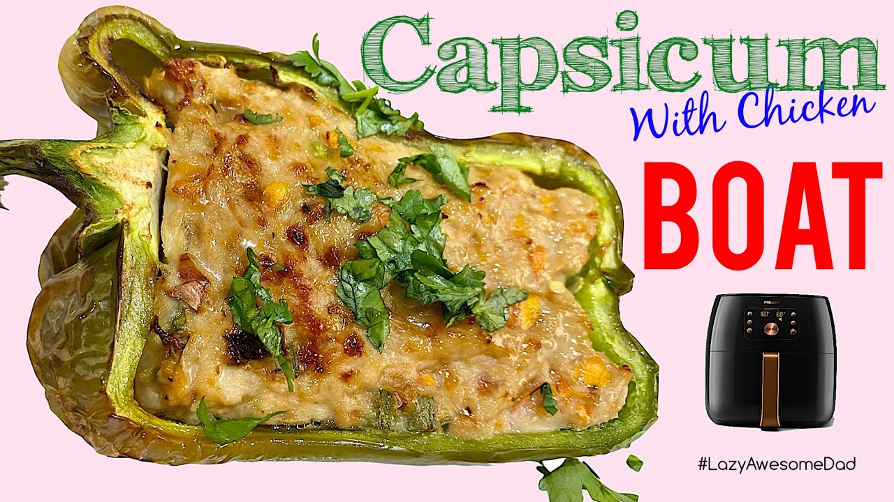 Healthy and Delicious Air Fryer Stuffed Green Pepper Boats Recipe ...