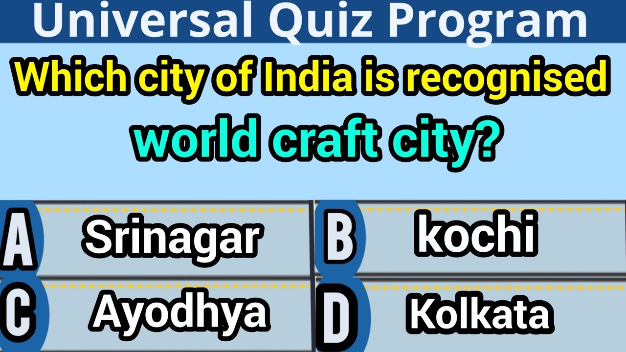 Universal Quiz Program, top 20 International General knowledge ...