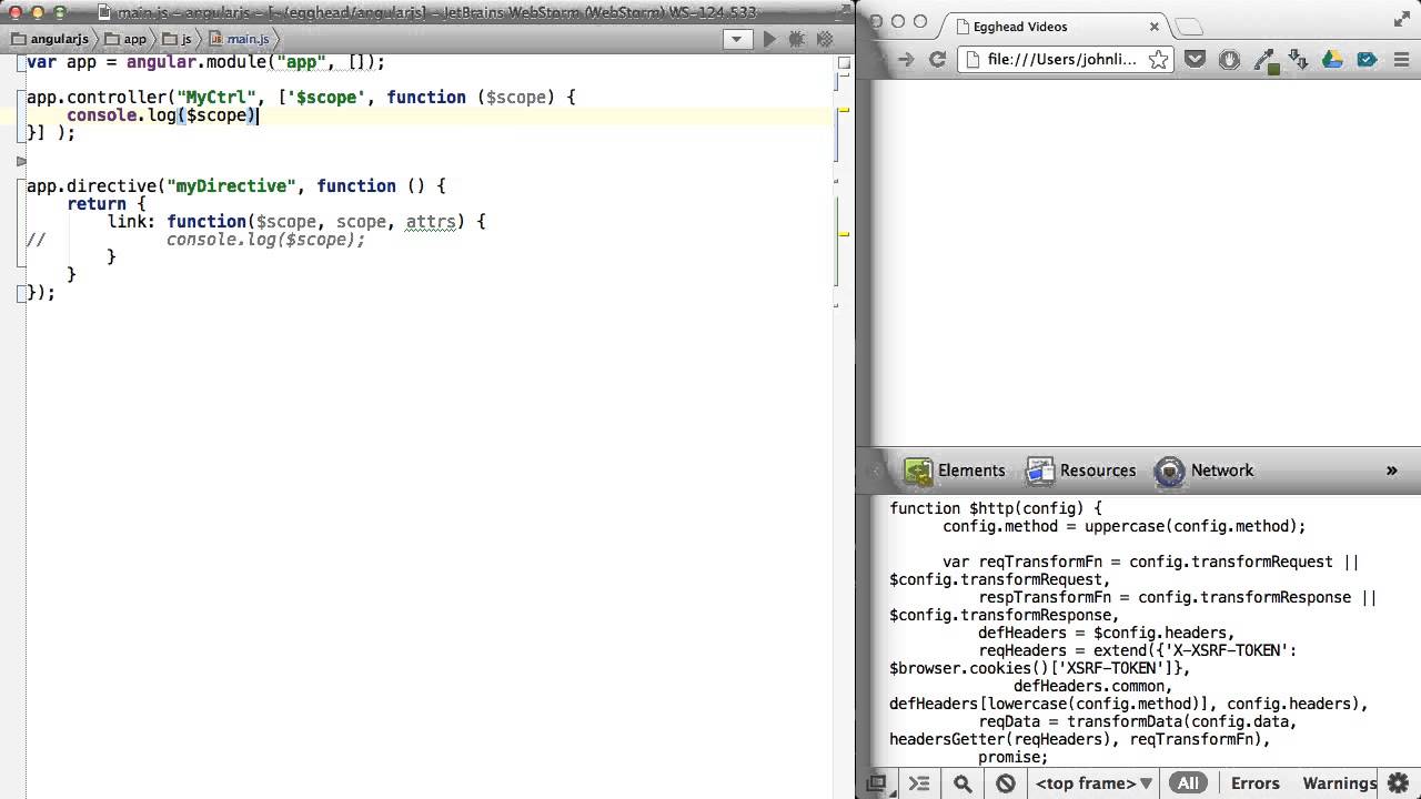 Angularjs Scope Vs Scope Youtube 6465