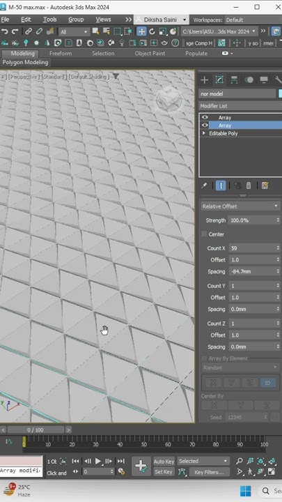 Learn how to use array modifier in 3ds max #youtubeshorts #new #3d ...