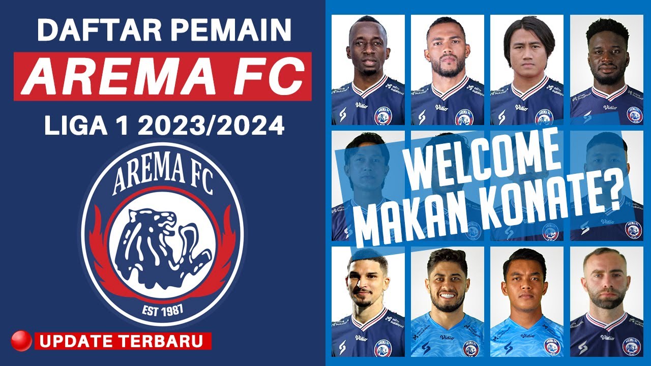 Daftar Skuad Pemain Arema FC Liga 1 2023 - YouTube
