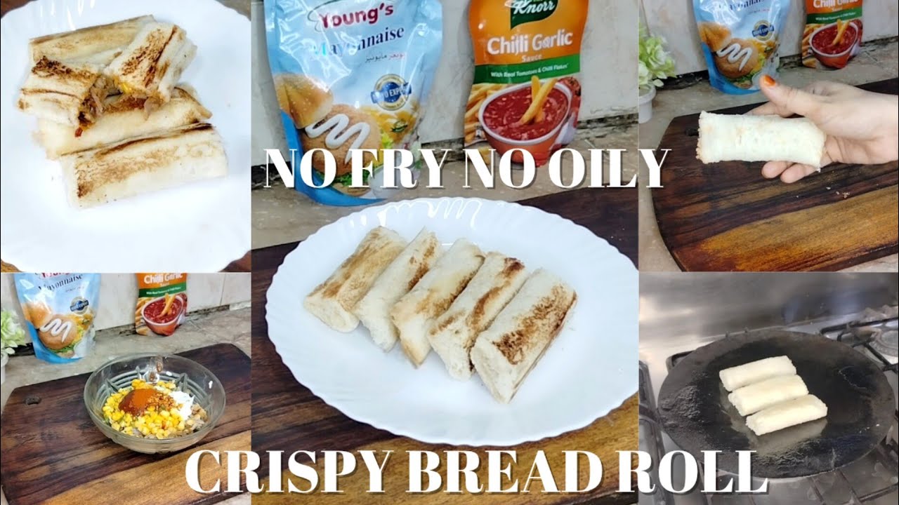 Crispy bread roll || No Frying No Oily|| Best Idea For Kids Lunch Box # ...