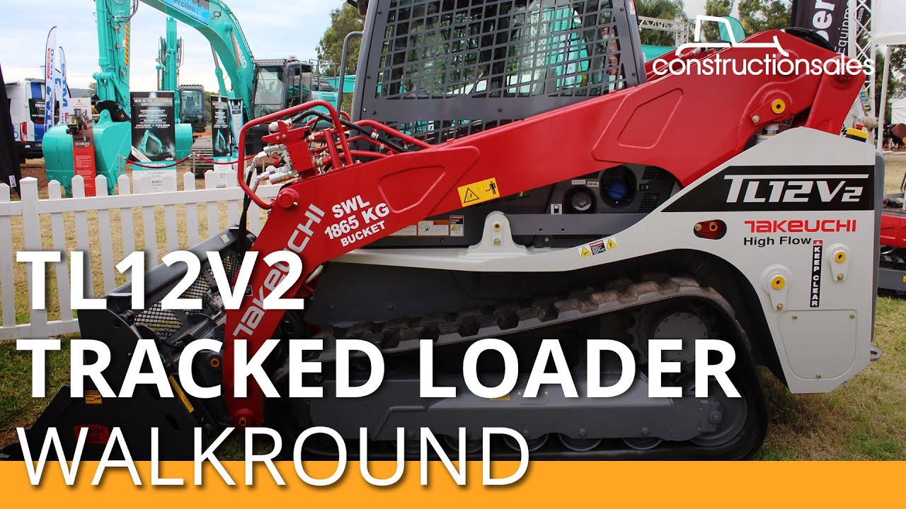 Takeuchi TL12V2 tracked loader walkaround - DDT 2017 - YouTube