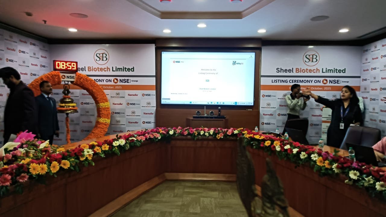 Listing ceremony of Sheel Biotech Limited - YouTube