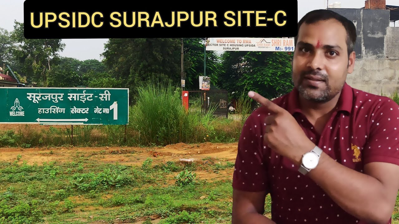 UPSIDC Site - C Surajpur Greater Noida Residential Plots - YouTube