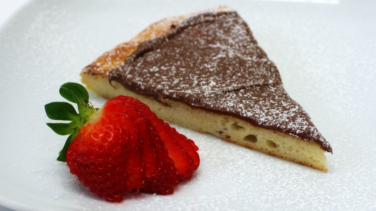 Ricetta pizza alla Nutella dolce cioccolato - Torte italiane - YouTube