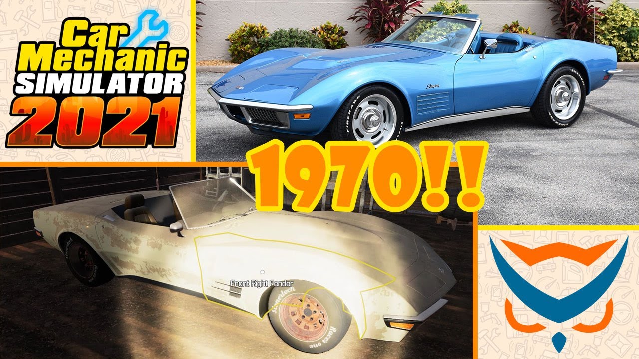 1970 Chevrolet Corvette Rebuilt //(محاكي الميكانيكي)(car mechanic ...