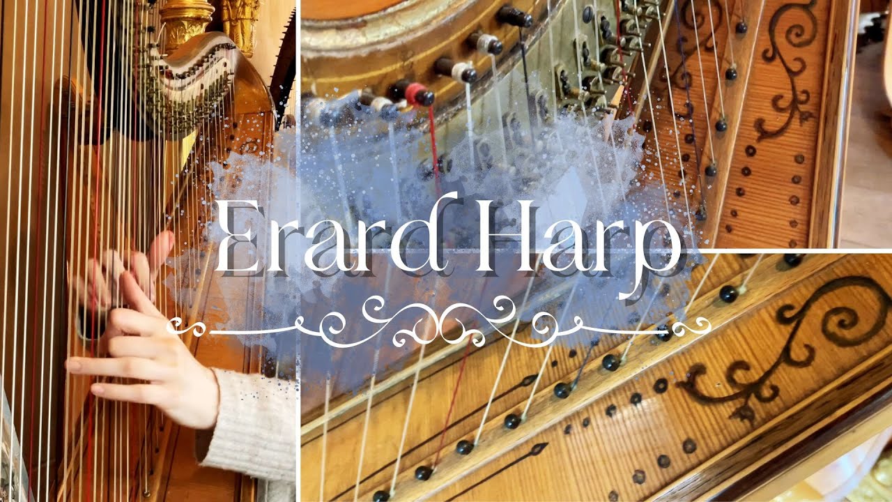 Vintage French Harp restored in our workshop | Erard Grecian harp ...