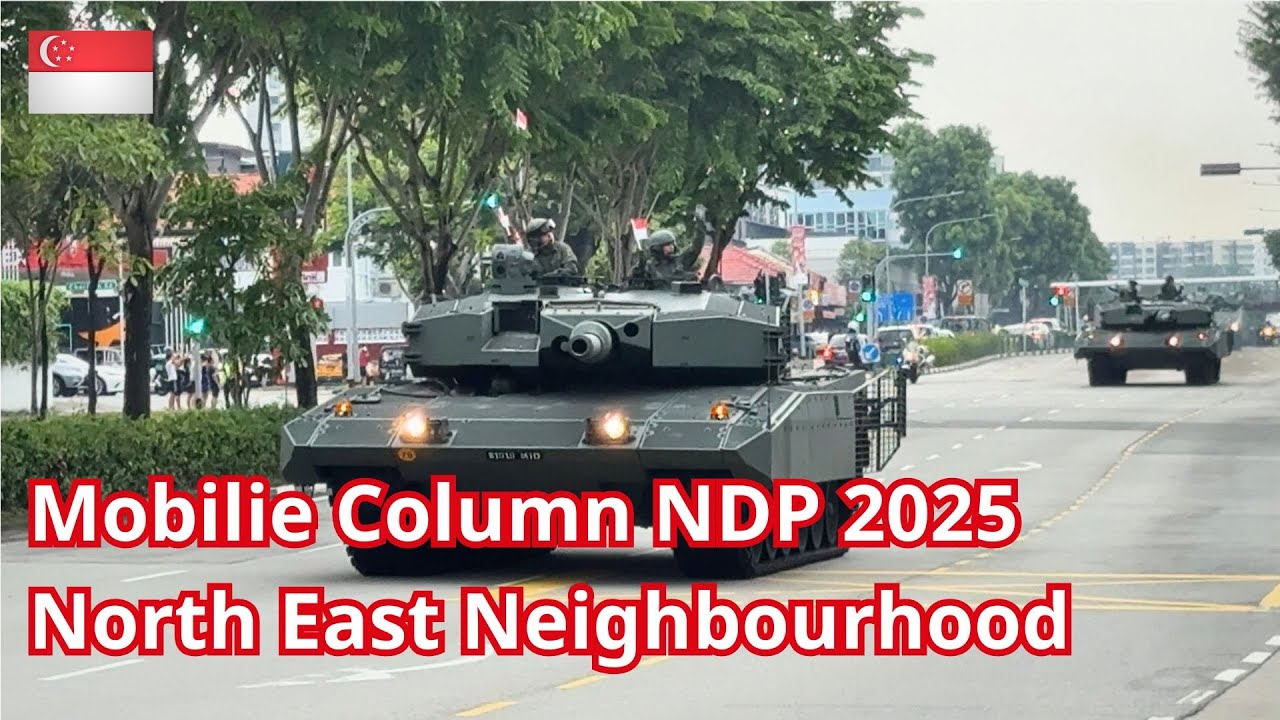 Watching Mobile Column NDP 2025 North East Neighbourhood - SG60 (4k ...