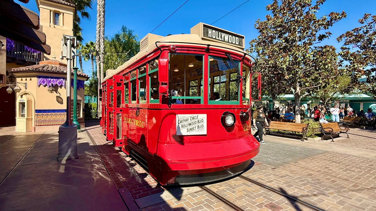 Disney’s California Adventure - Red Car Trolley - YouTube