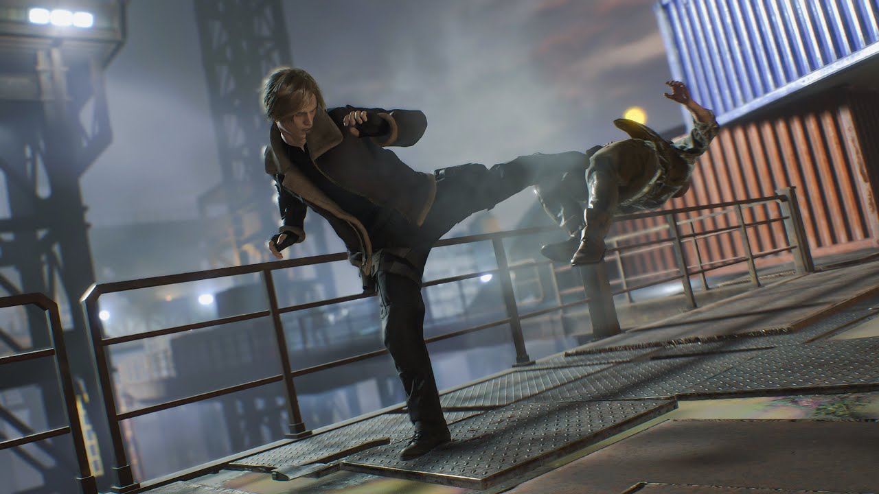 Aggressive Leon destroys Ganados | RE4 Mercenaries Docks - YouTube