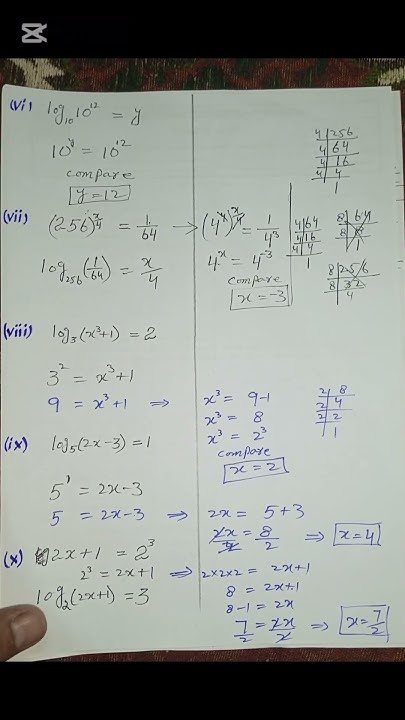 Class 9 math exercise 2.2 | Logarithm | #fazalacademy #maths #class9maths #education #logarithm ...