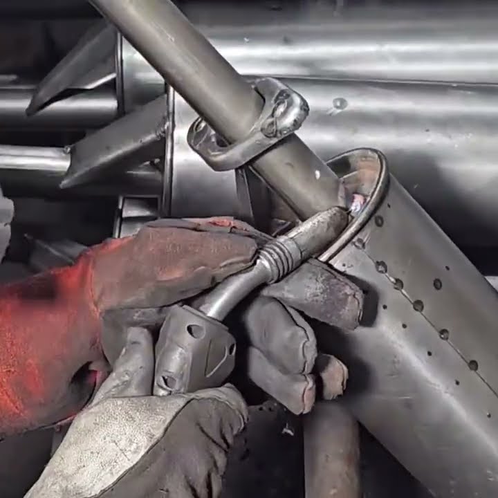 car exhaust manufacturing process - part 2 #pakistan #amazing #skills # ...