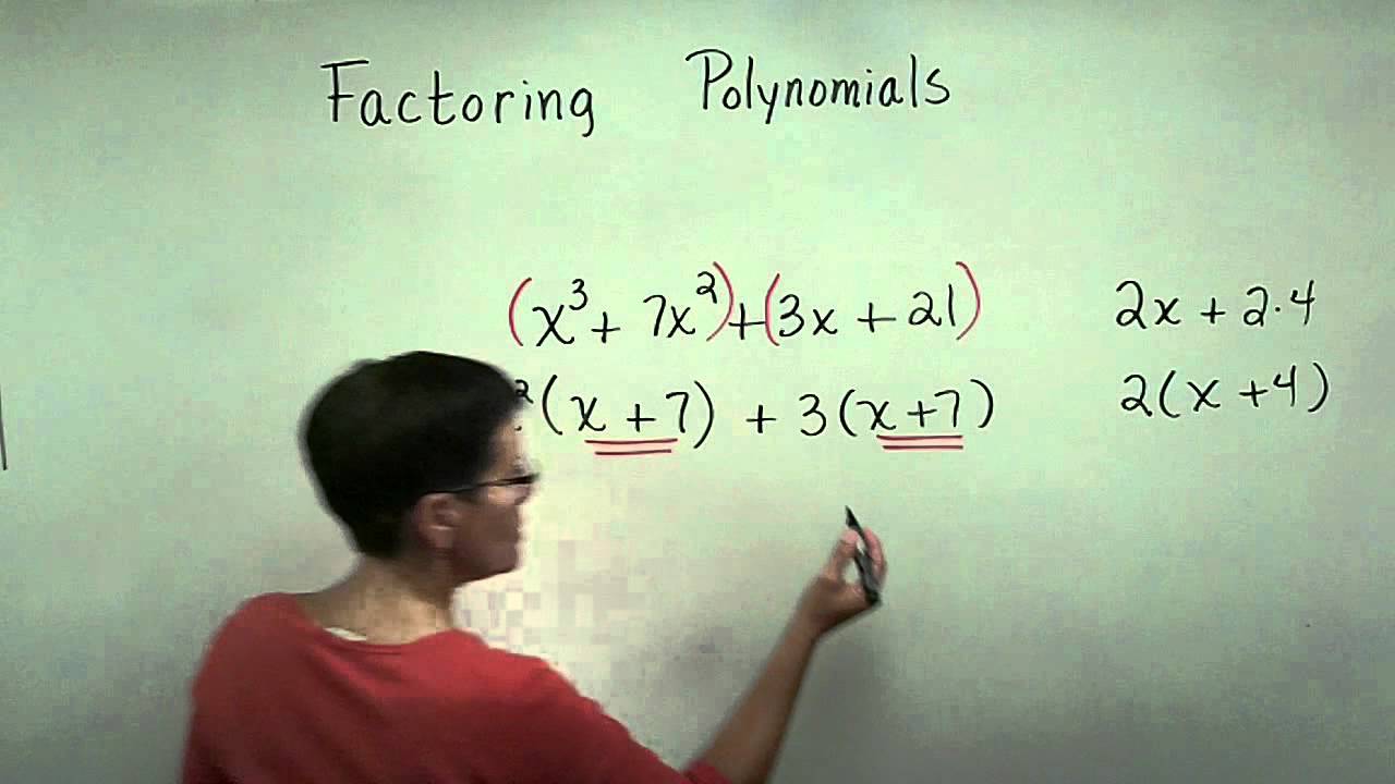 Introductory Algebra Factoring 4 Terms By Grouping YouTube