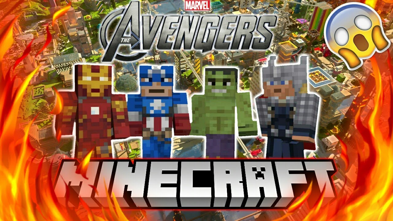 Its The Avengers In Minecraft PE // MCPE // MCPE Avengers Addon ...