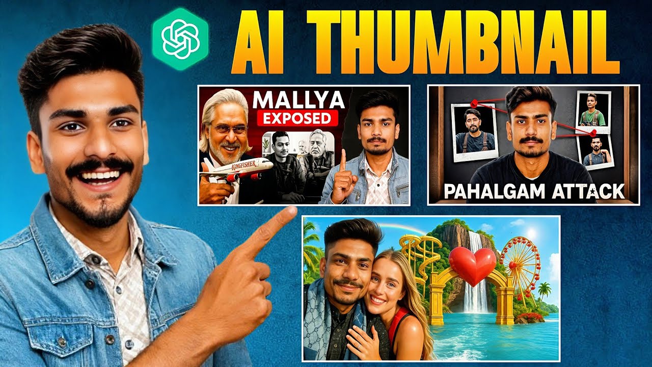 How To Make Thumbnail Using Chatgpt | Chatgpt Se Thumbnail Kaise Banaye ...