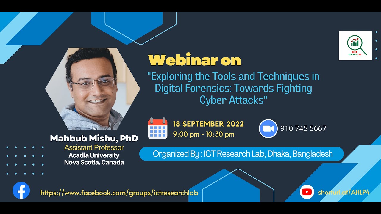 Webinar on Exploring the Tools and Techniques in Digital Forensics ...
