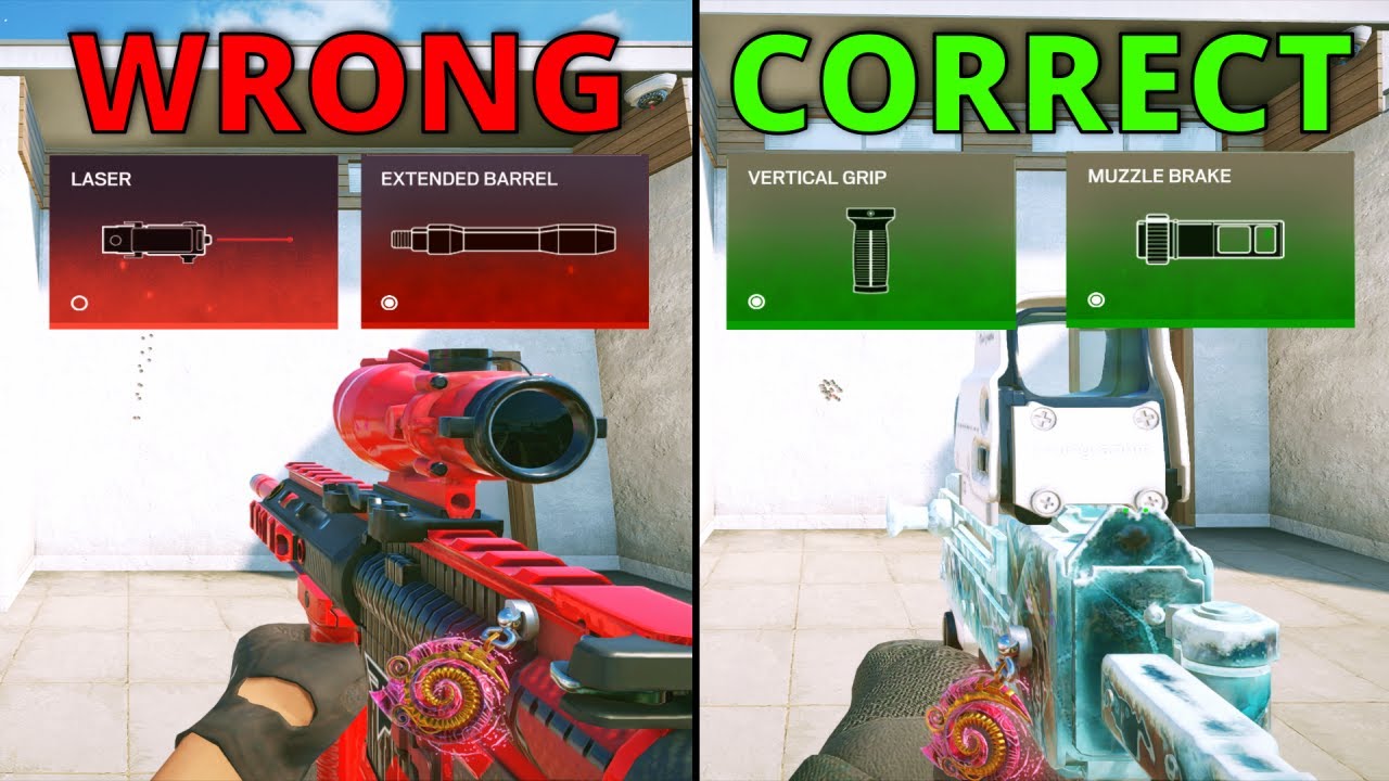 BEST ATTACHMENTS For Every Gun in Rainbow Six Siege X - YouTube