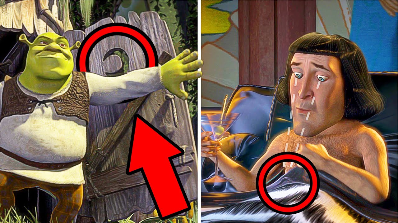 57 Detalles que sólo los ADULTOS notaron en SHREK - YouTube